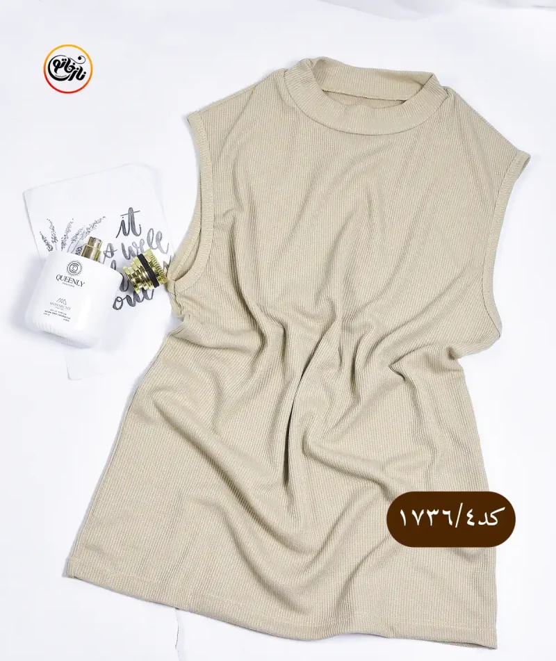 تاپ کبریتی یقه گرد/زیرمانتویی کبریتی